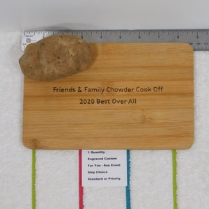 6x8.75 Cutting Board, Prize, Salsa, Dips, Food, Cook Off, Contest ...