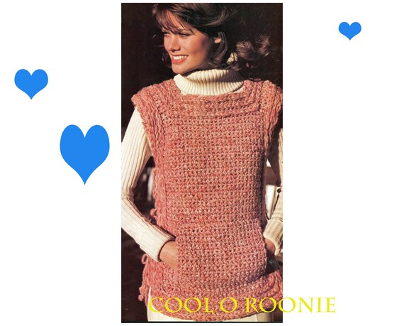 CROCHET Pattern Tabard Sweater Jumper Crochet Pattern - Etsy