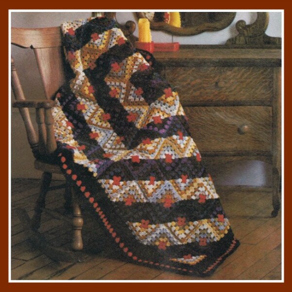 Log Cabin Granny Square Pattern - Etsy