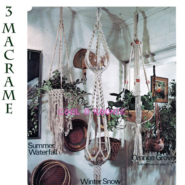 Macrame Plant Hanger Pattern - Etsy