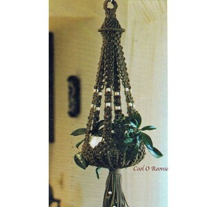 PDF Macrame Pattern Instant Download Plant Hanger Pattern 1970's Plant ...