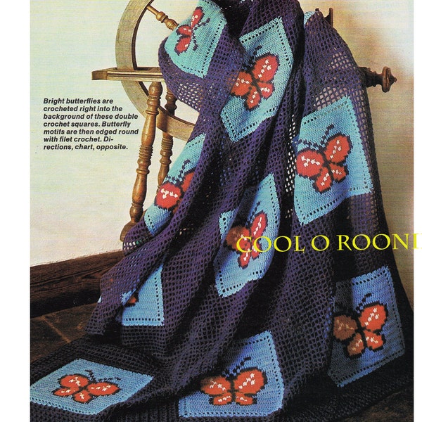Butterfly Afghan Pattern - Etsy