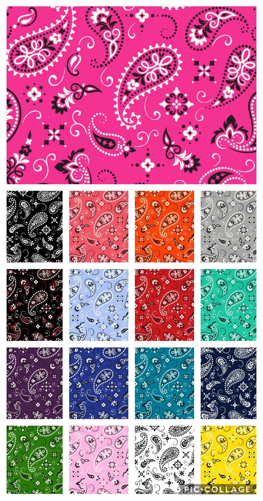 Paisley Bandana NEW DESIGN 100% Cotton Fabrics | Etsy