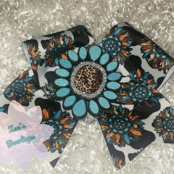 Turquoise Cheer Bows - Etsy