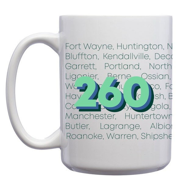 260 Area Code - Etsy