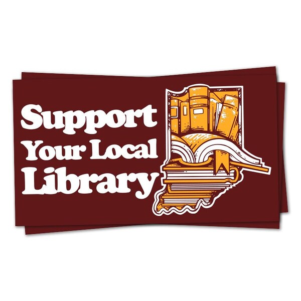 Library Bumper Sticker - Etsy