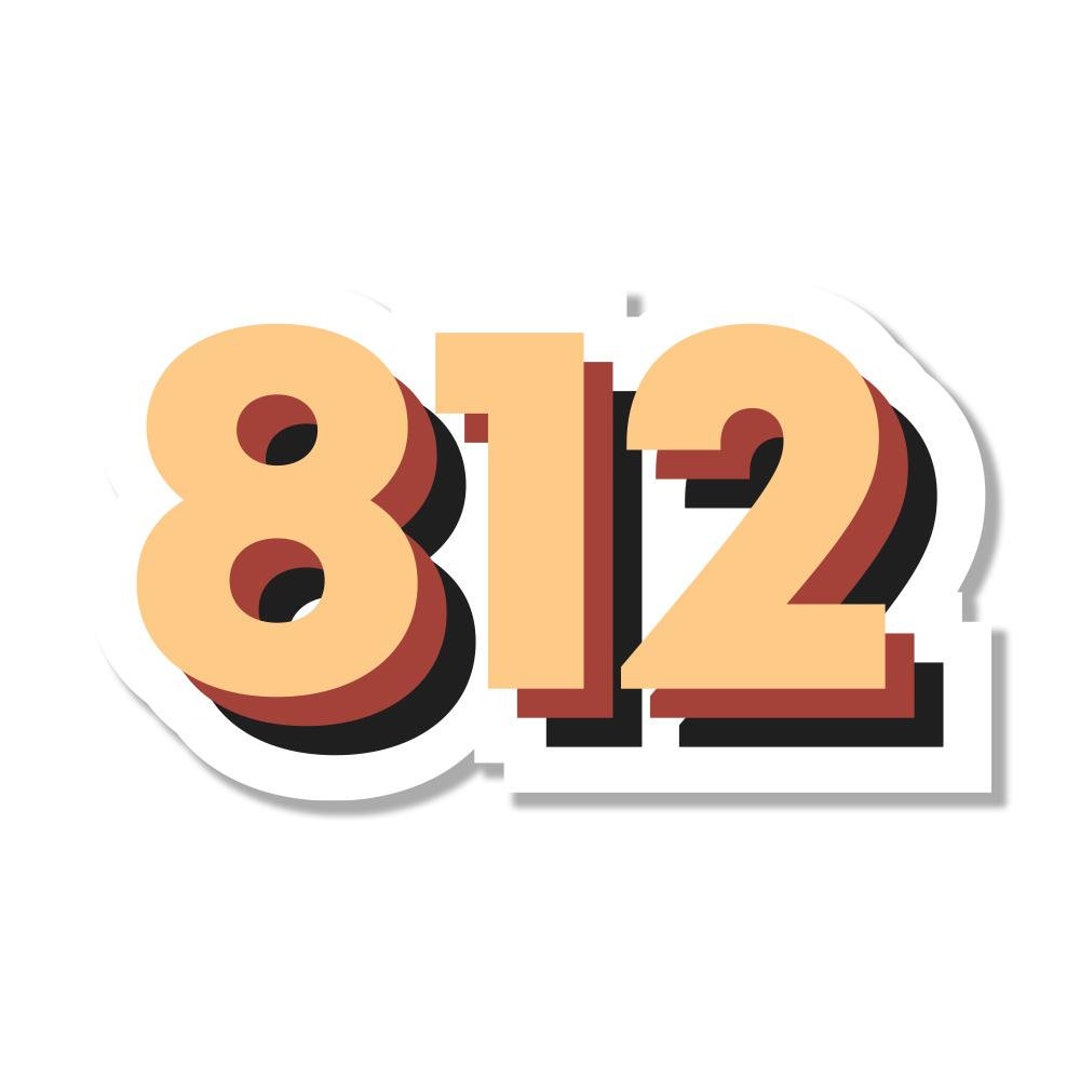 812 Area Code Sticker - Etsy