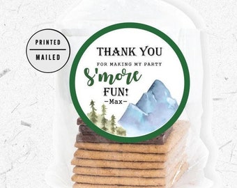 Camping S'mores Stickers, S'more Fun, Camping Theme, First Birthday ...