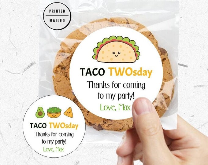Taco Bout Turning One Birthday With Name Option Vinyl Wall Decal ...