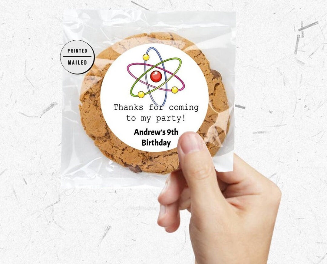 Birthday Experiment Science Birthday Sticker, Personalized Birthday ...