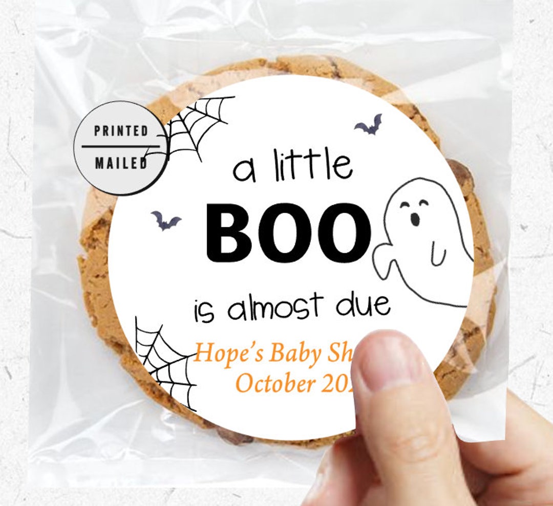 Little BOO Baby Shower Favor Stickers, Halloween Baby Shower, Halloween ...