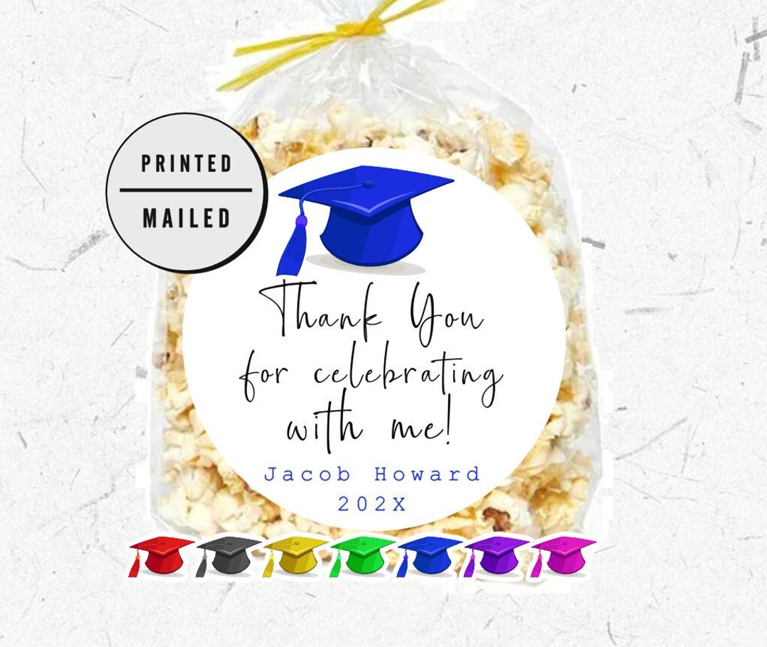 Class of 2024, Graduation Stickers, Graduation Thank You Stickers ...