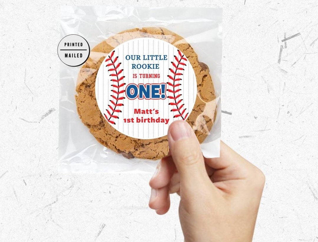 Baseball Birthday Stickers, Personalized Birthday Day Stickers, Labels ...