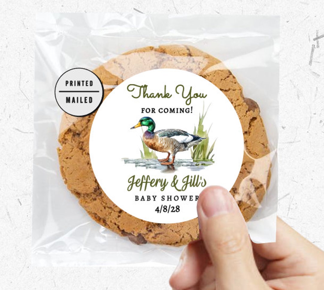 Mallard Duck Baby Shower Favor Labels, Gender Neutral Baby Shower ...