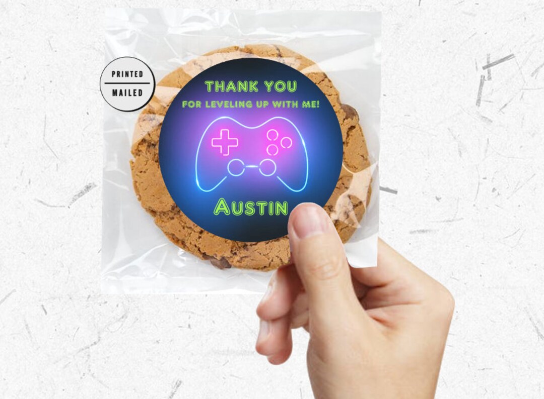 Video Game Birthday Party Stickers, Game Over! Video Game Sticker ...