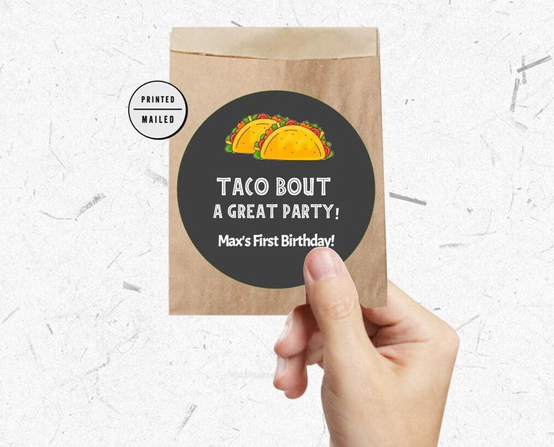 Taco Twosday Taco Party, Taco Bou A Taco Sticker, Fiesta Birthday ...
