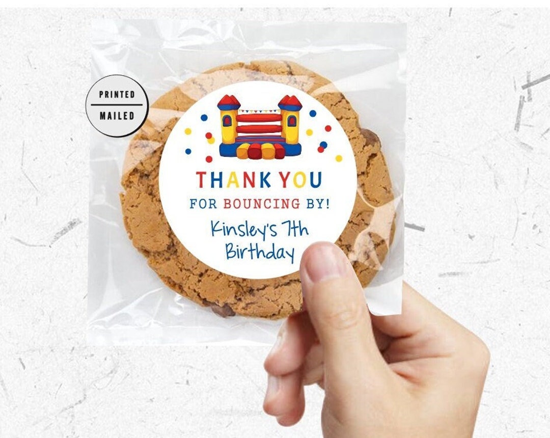 Birthday Stickers, Bounce House Birthday Party, Personalized Birthday ...