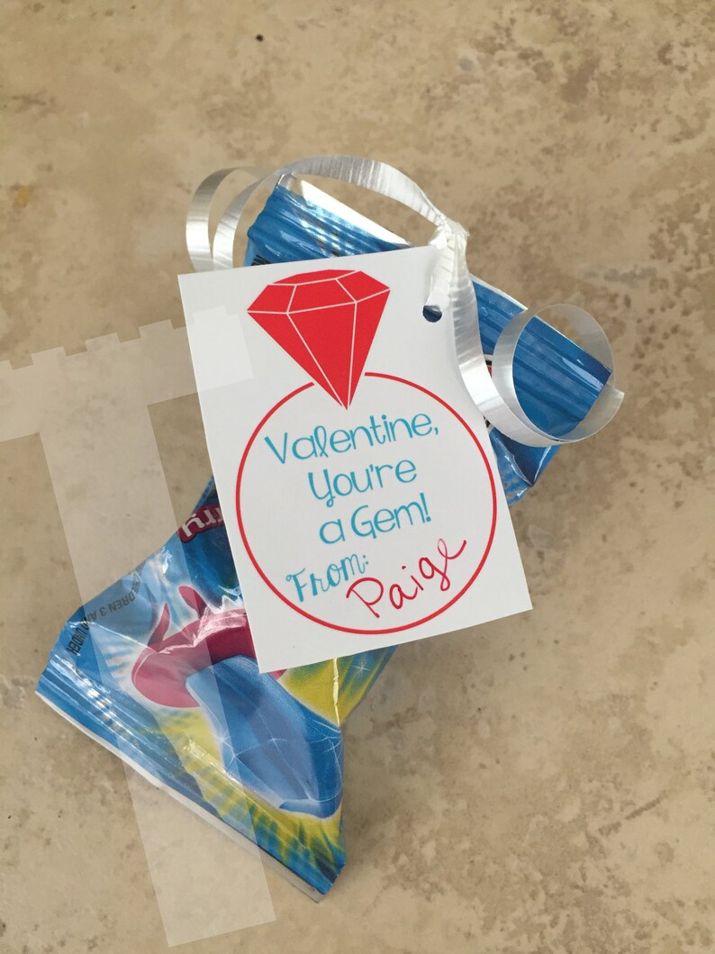 Ring Pop Valentine's Day Tags - Instant Download - Ring Pop Valentines ...