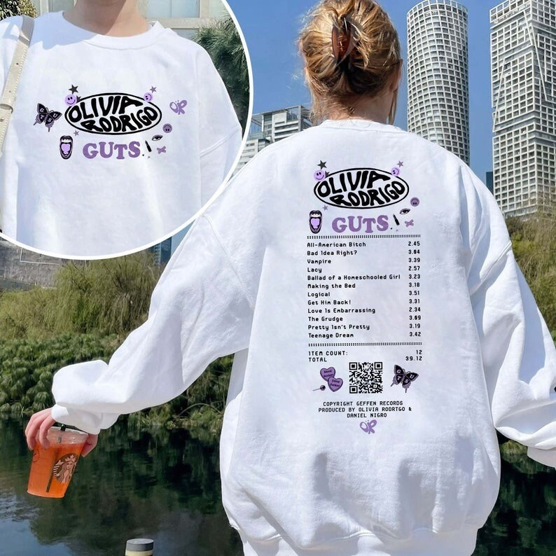 Sudadera Olivia Rodrigo Guts Álbum Nuevo, Guts Concierto 2024 Olivia ...