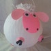 Pinata de oveja. Pinata de cordero. Lambie con cara rosa. | Etsy