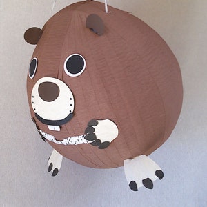 Beaver Pinata With Paper Birch - Etsy