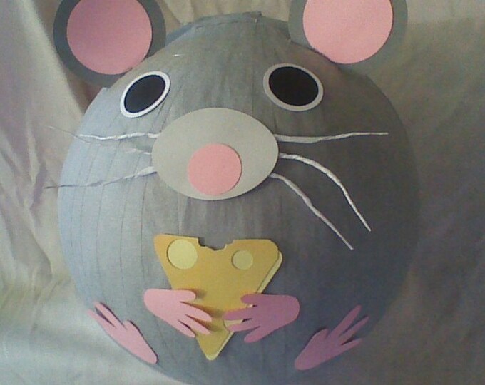 Mouse Pinata. Gray Mouse Pinata With Cheese - Etsy