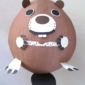 Beaver Pinata With Paper Birch - Etsy