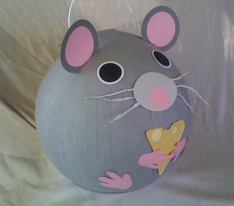 Mouse Pinata. Gray Mouse Pinata With Cheese - Etsy
