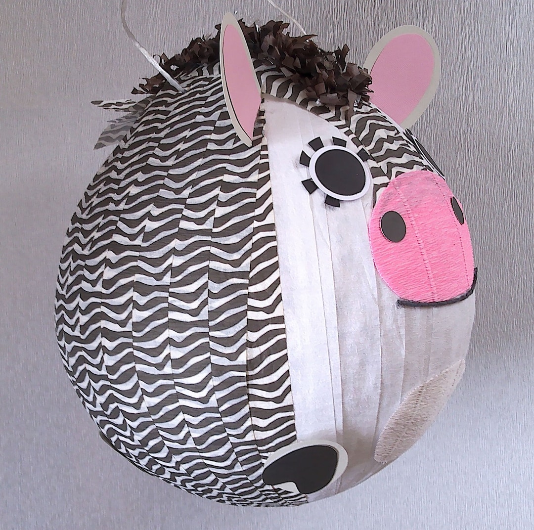 Zebra Pinata. African Safari or Zoo Party Pinata. - Etsy
