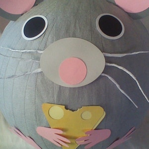 Mouse Pinata. Gray Mouse Pinata With Cheese - Etsy