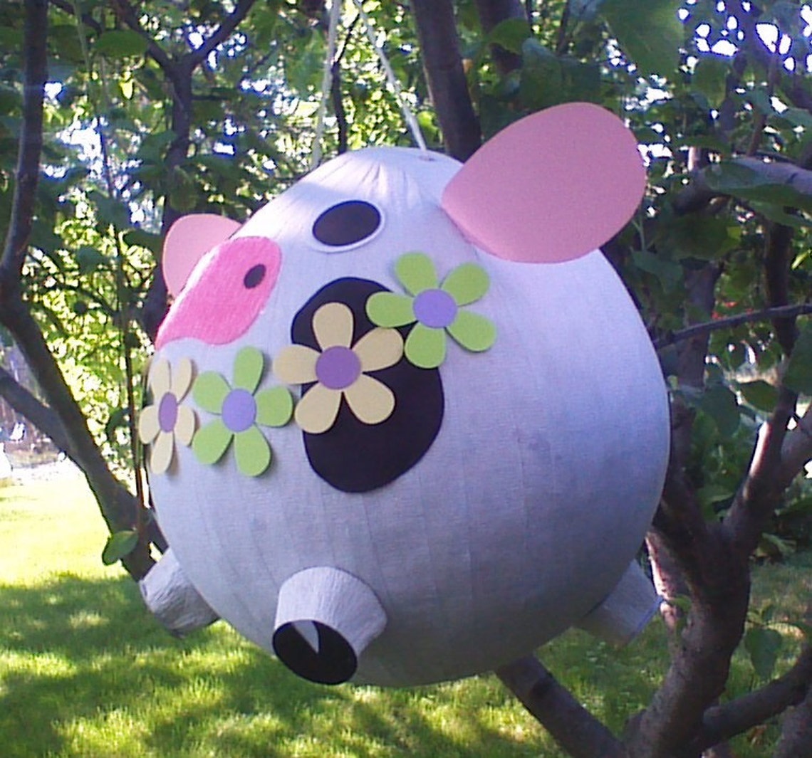 Cow Pinata With Flowers | Etsy