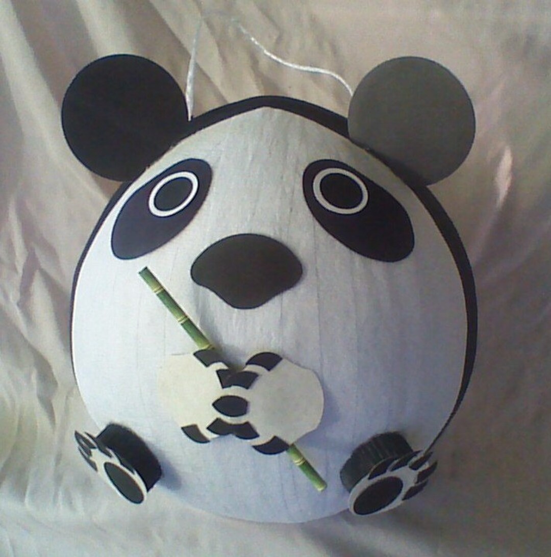 Panda Pinata With Bamboo. Panda Birthday Party. Zoo Party - Etsy