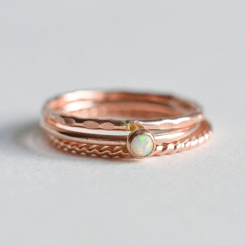 Opal Stacking Ring - Etsy