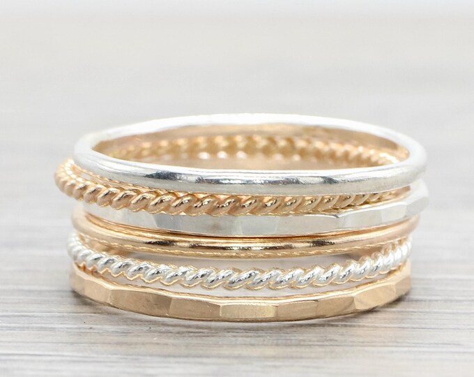 Stackable Rings - Etsy