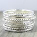 Sterling Silver Stacking Ring Set // Set of 8 Sterling Silver - Etsy