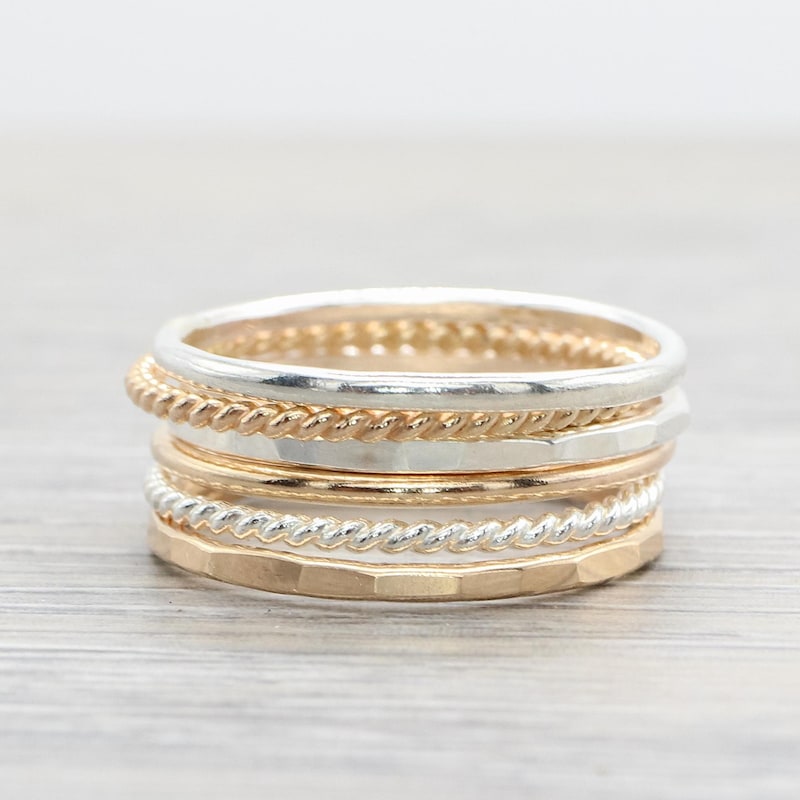 Mixed Metals Jewelry Set - Etsy