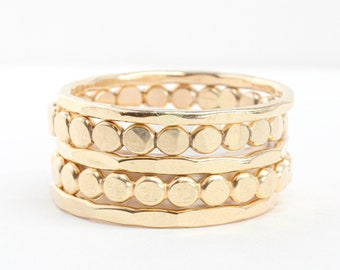 5 Stacking Rings - Etsy