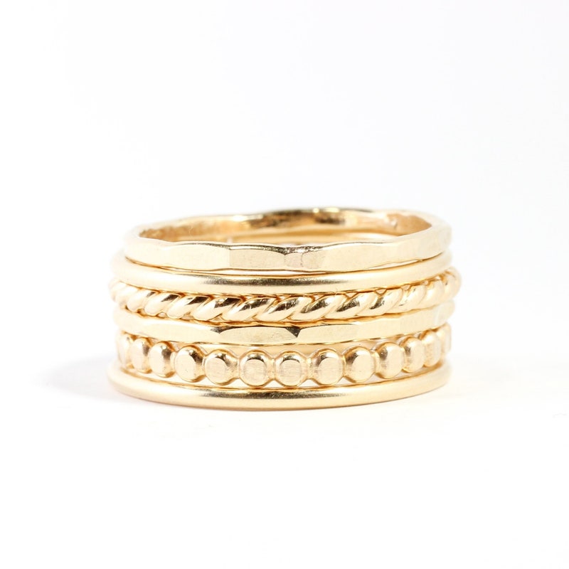 Gold Boho Ring Sets - Etsy