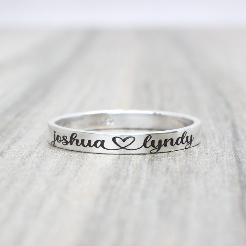 Engraved Ring - Etsy