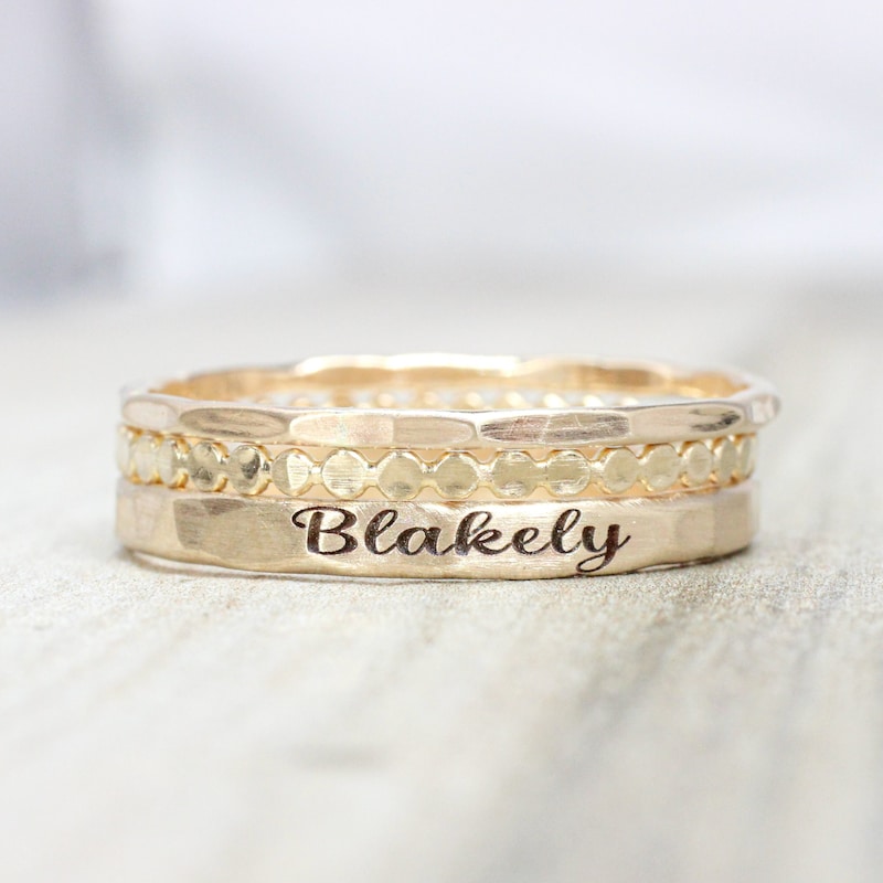 Name Ring Gold - Etsy