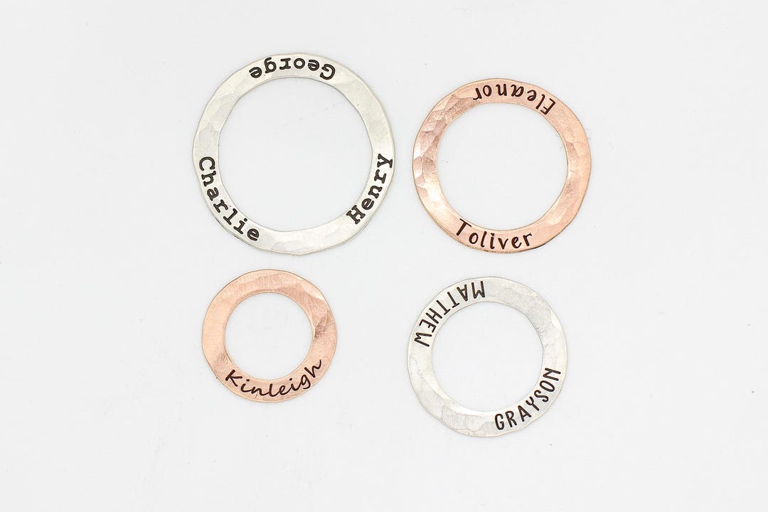Custom Engraved Circle Pendant Add on Charms - Etsy