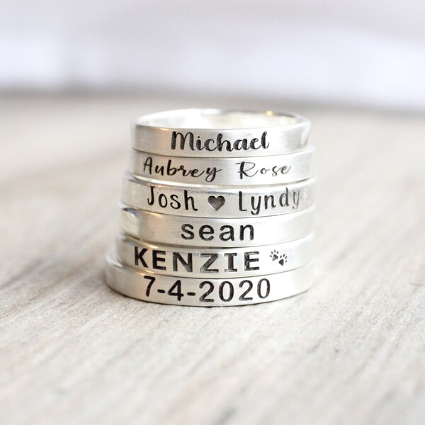Personalized Rings - Etsy