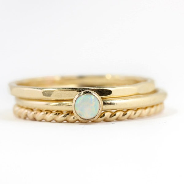 Opal Stacking Ring - Etsy