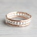 Stacking Rings // Set of 3 Simple Sterling Silver and Rose - Etsy