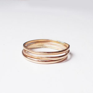 Set of Three 14K Gold Filled Knuckle Rings - Stackable - Etsy