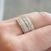 Sterling Silver Stacking Ring Set // Set of 8 Sterling Silver Stacking ...