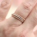 Silver Gold and Rose Gold Stackable Rings // Set of 3 Simple Sterling ...
