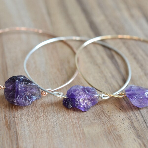 Amethyst Bangle - Etsy