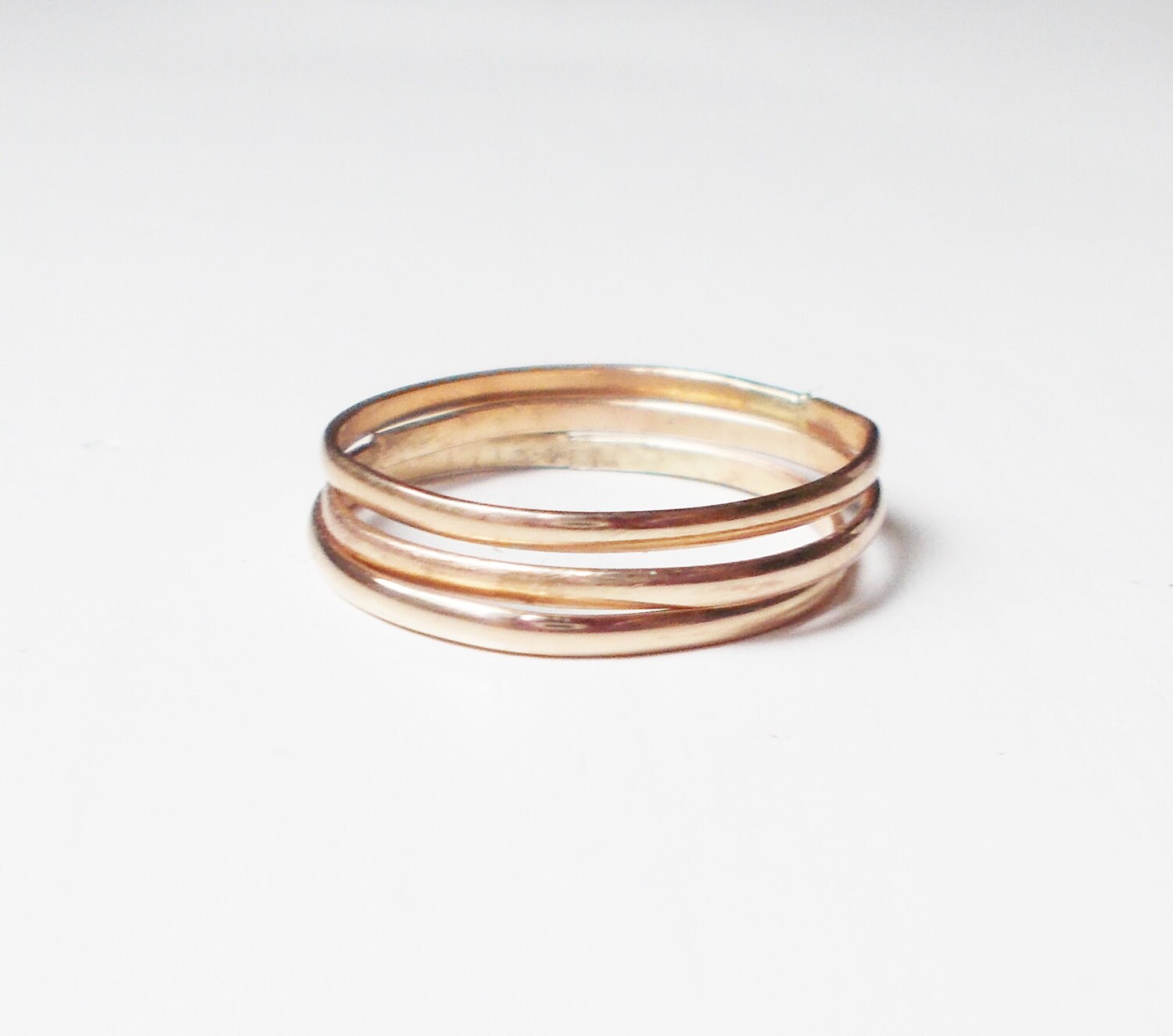 One 14K Gold Filled Knuckle Ring Stackable - Etsy