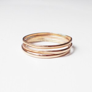 Set of Three 14K Gold Filled Knuckle Rings - Stackable - Etsy